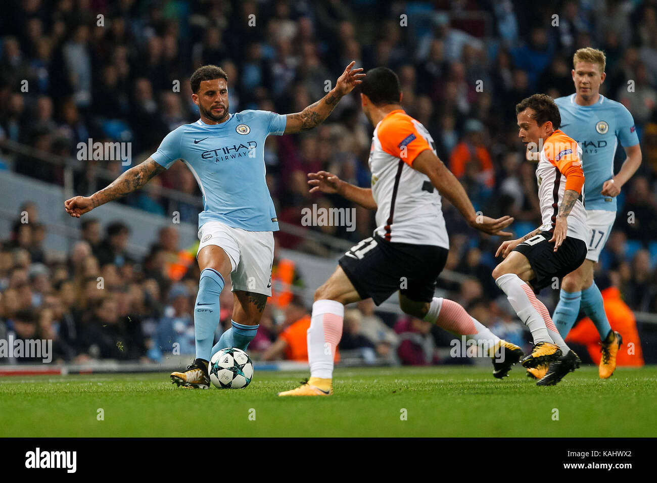 Manchester, UK. 26th Sep, 2017. Kyle Walker of Manchester City during ...