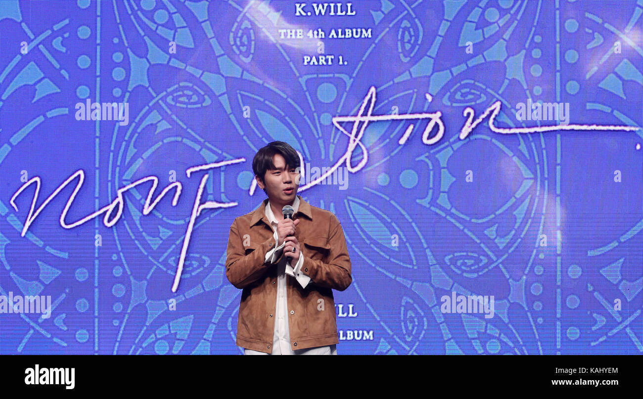 27th Sep, 2017. S. Korean singer K.Will South Korean singer K.Will ...