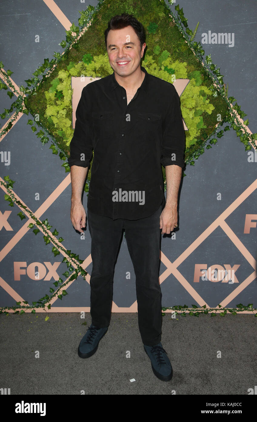 25 September 2017 - West Hollywood, California - Seth MacFarlane. FOX ...