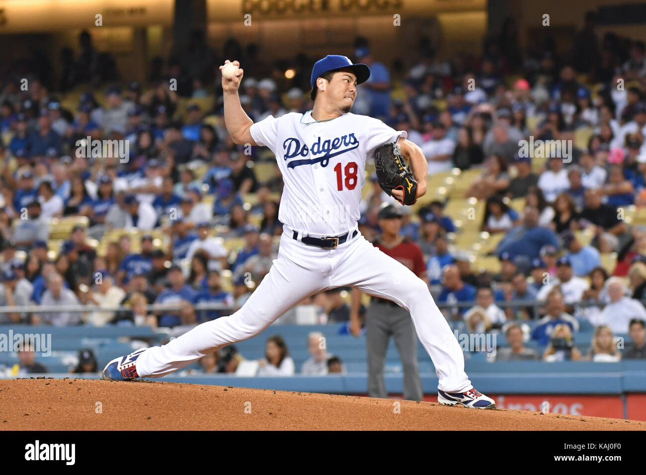 Los Angeles, California, USA. 6th Sep, 2017. Kenta Maeda (Dodgers) MLB ...