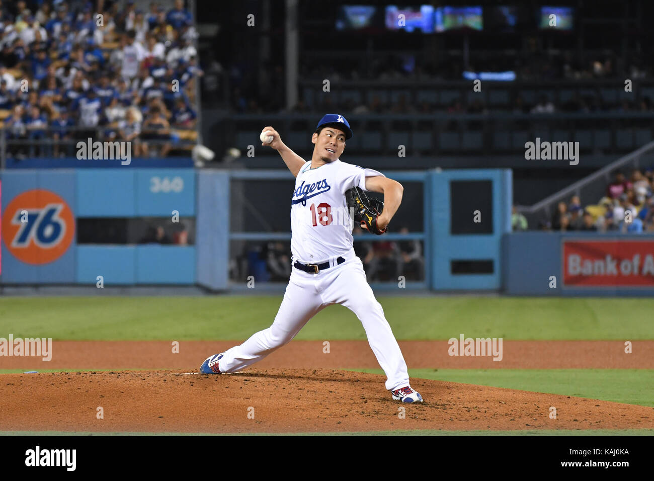 Los Angeles, California, USA. 6th Sep, 2017. Kenta Maeda (Dodgers) MLB ...