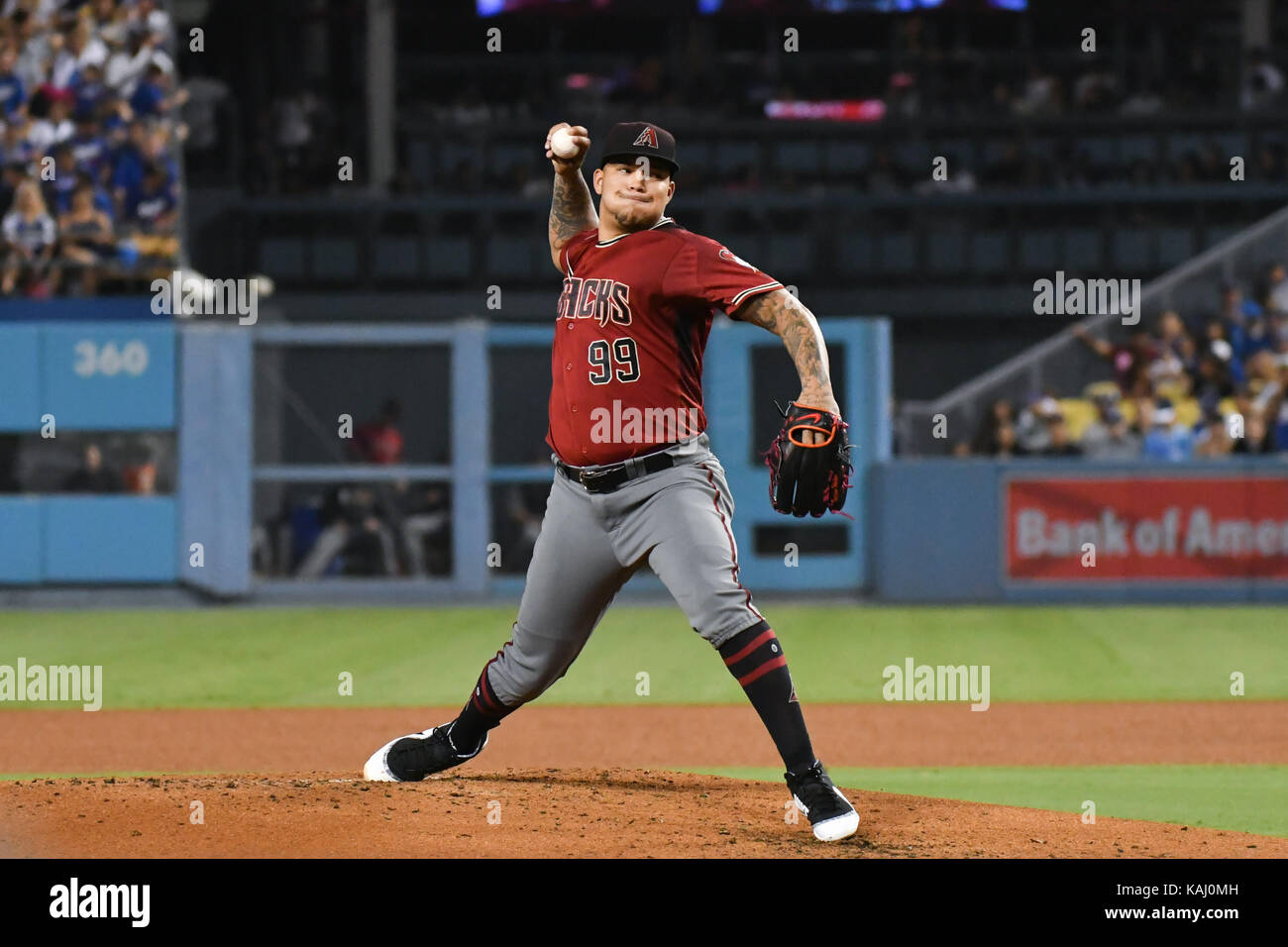 Los Angeles, California, USA. 6th Sep, 2017. Taijuan Walker ...
