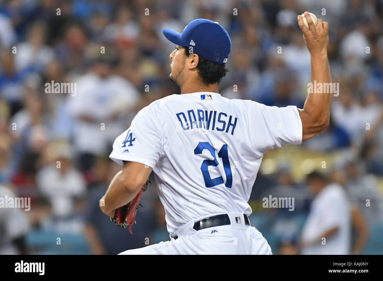 Los Angeles, California, USA. 8th Sep, 2017. Yu Darvish (Dodgers) MLB ...
