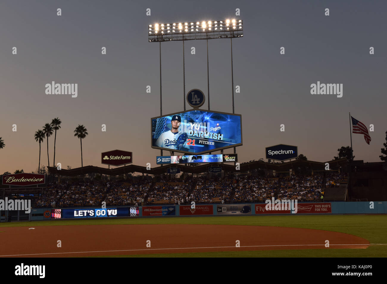 Los Angeles, California, USA. 8th Sep, 2017. Yu Darvish (Dodgers) MLB ...