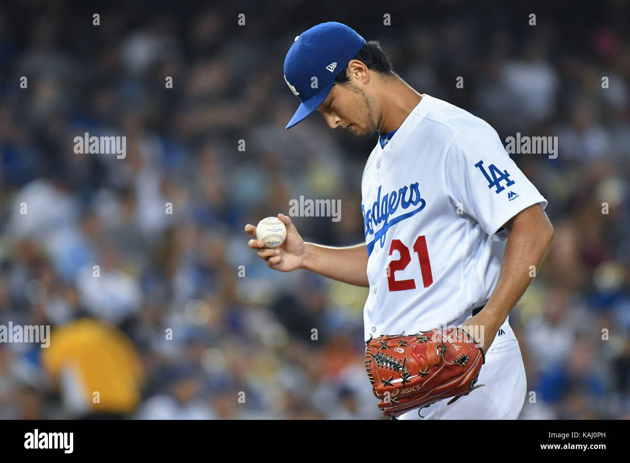 Los Angeles, California, USA. 8th Sep, 2017. Yu Darvish (Dodgers) MLB ...