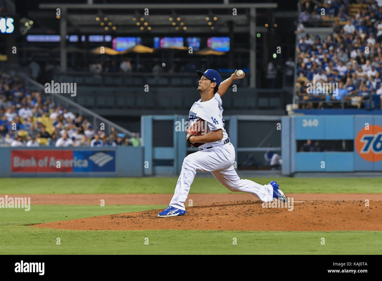 Los Angeles, California, USA. 8th Sep, 2017. Yu Darvish (Dodgers) MLB ...