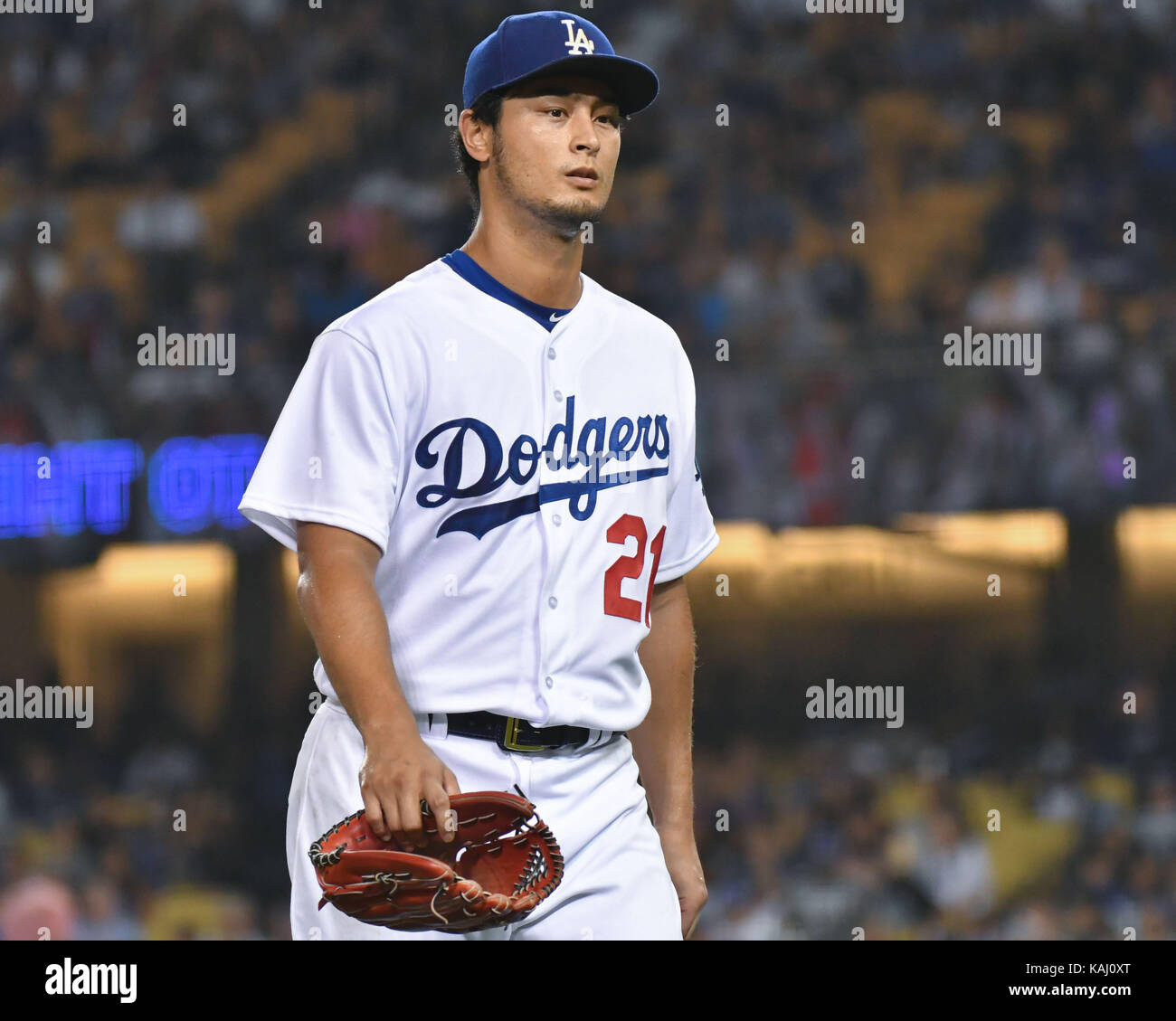 Los Angeles, California, USA. 8th Sep, 2017. Yu Darvish (Dodgers) MLB ...