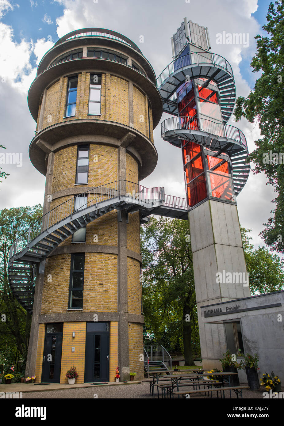 Joachimsthal, Germany. 20th Sep, 2017. The water tower with observation ...