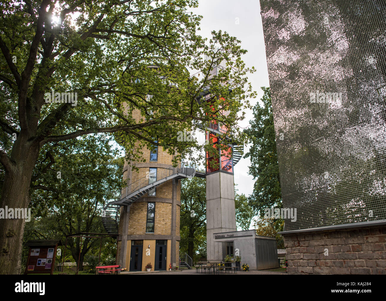 Joachimsthal, Germany. 20th Sep, 2017. The water tower with observation ...