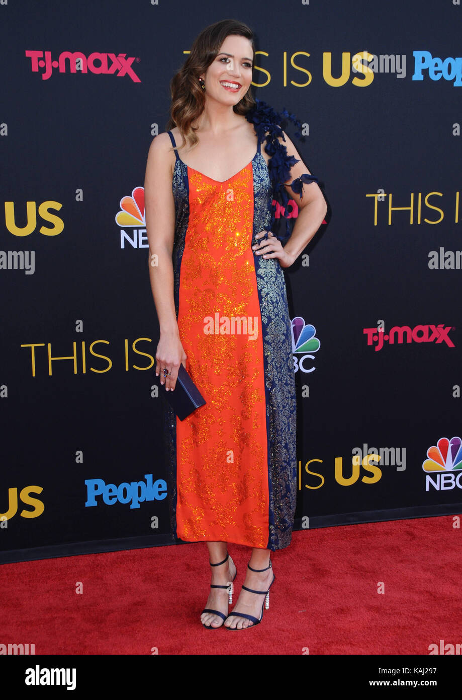 Hollywood, CA, USA. 26th Sep, 2017. Mandy Moore. ''This Is Us'' Season ...