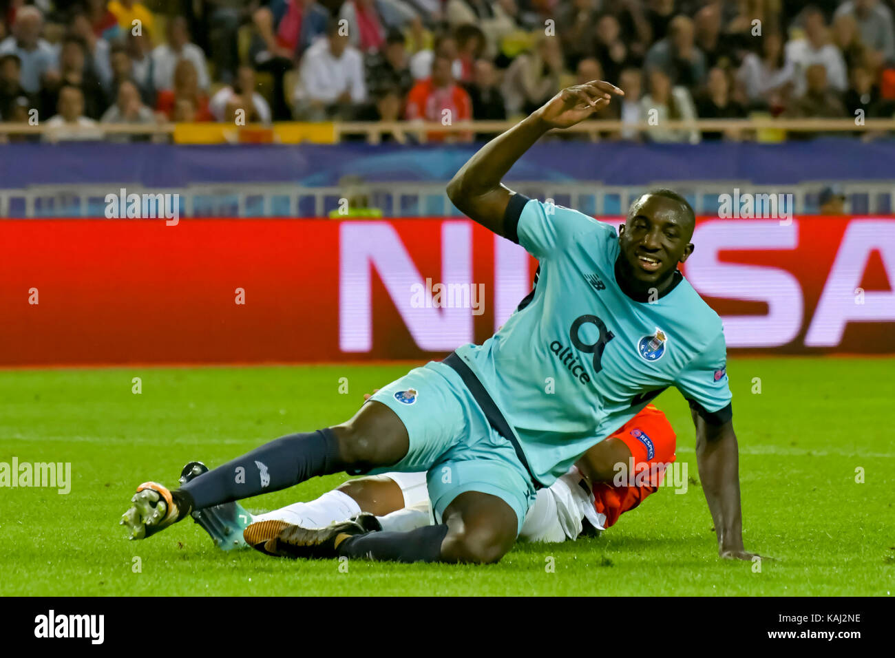 Monaco, France. 26th Sep, 2017. Moussa Marega (FC Porto) during the ...