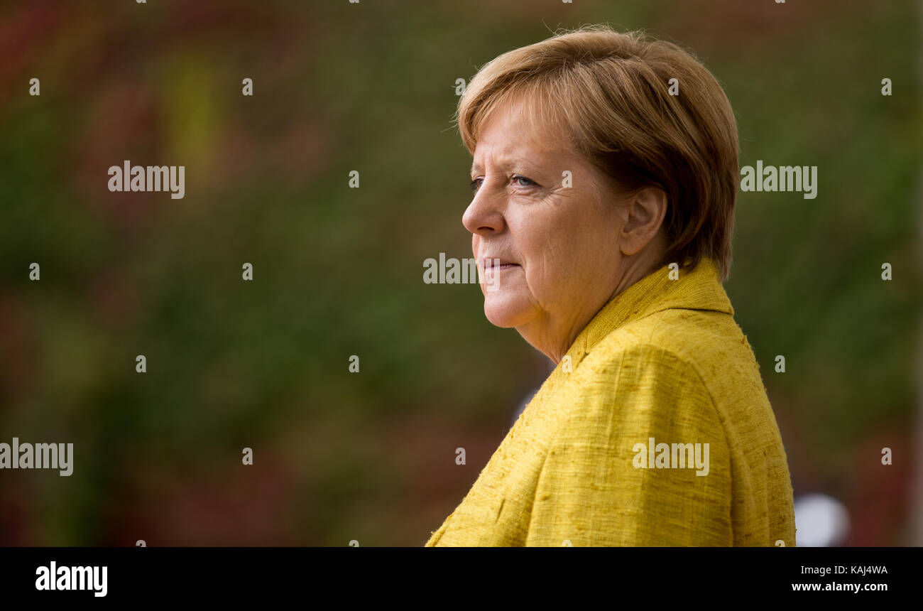 Berlin, Germany. 27th Sep, 2017. German Chancellor Angela Merkel (CDU ...