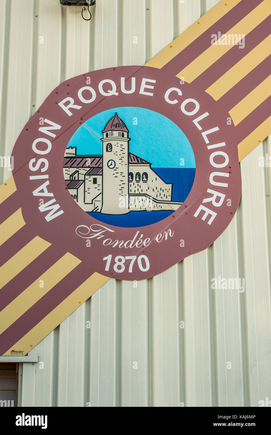 Outside of the famous at the Roque Anchois anchovy factory in Collioure ...