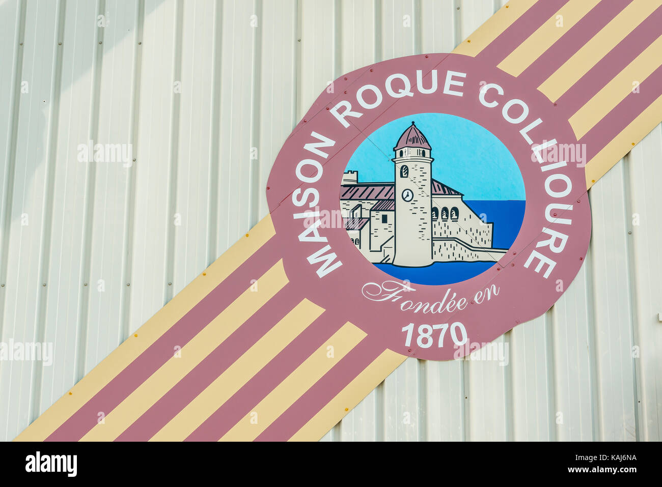 Outside of the famous at the Roque Anchois anchovy factory in Collioure ...