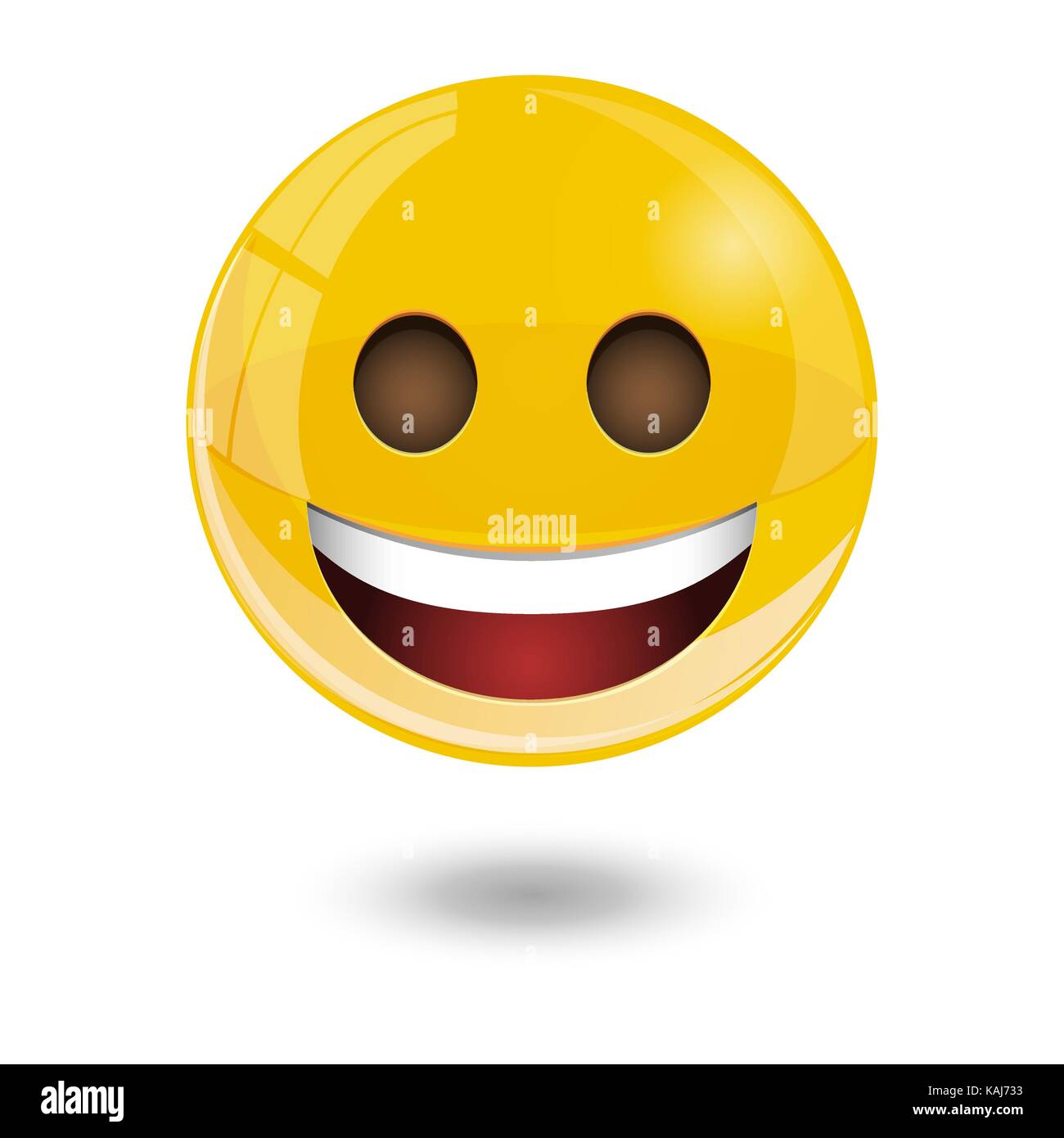 Yellow smiley emoticons, emoji, vector illustration Stock Vector Image ...