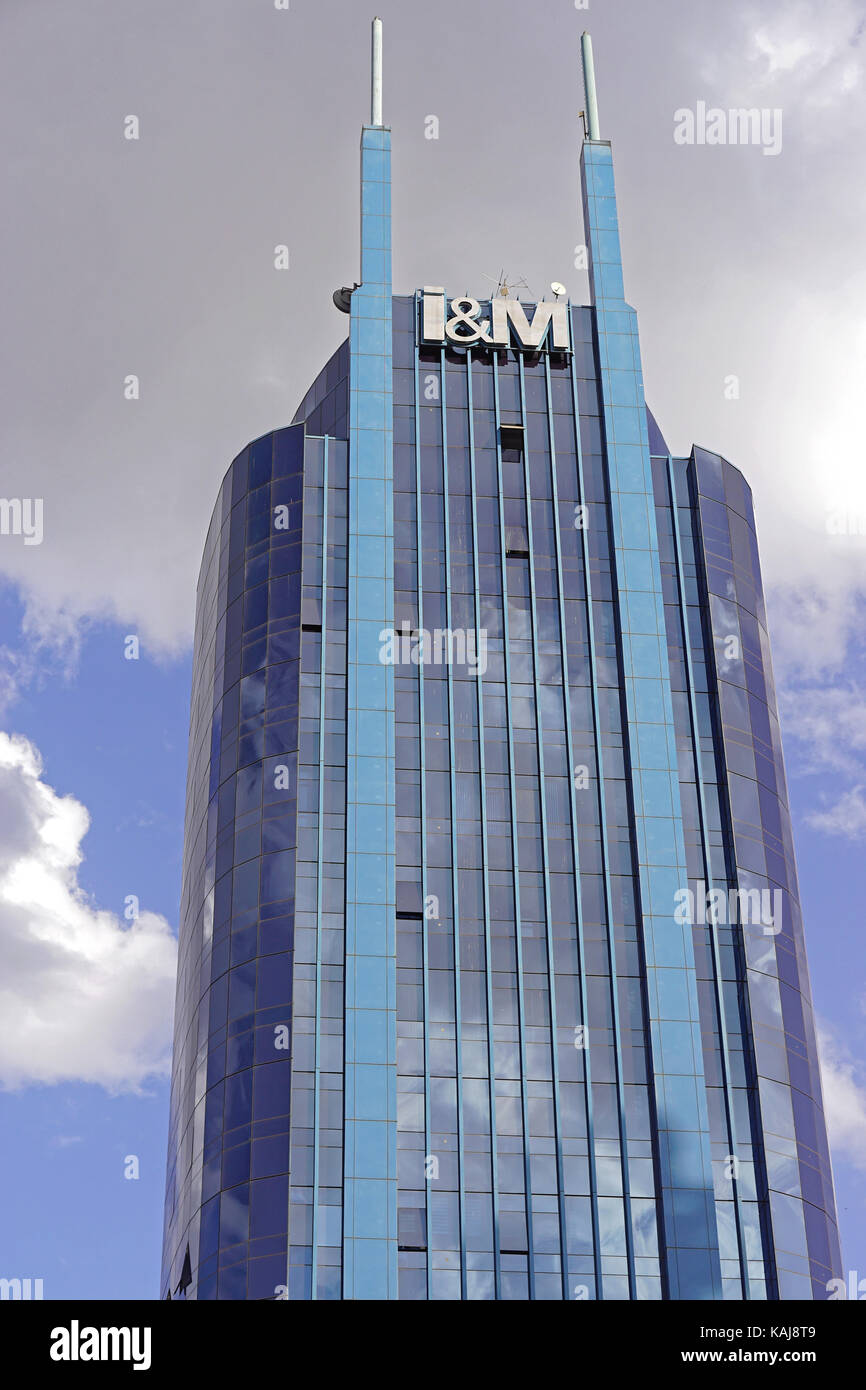 Nairobi, Kenya - July 09, 2017: I&M bank tower building in Nairobi ...