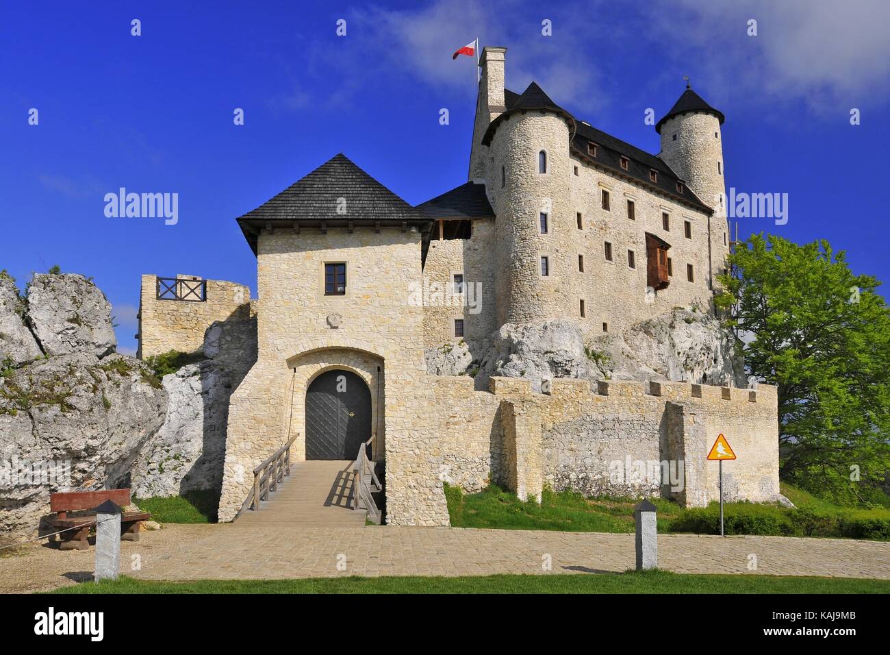 Bobolice Castle, 14th century royal castle in the village of Bobolice ...