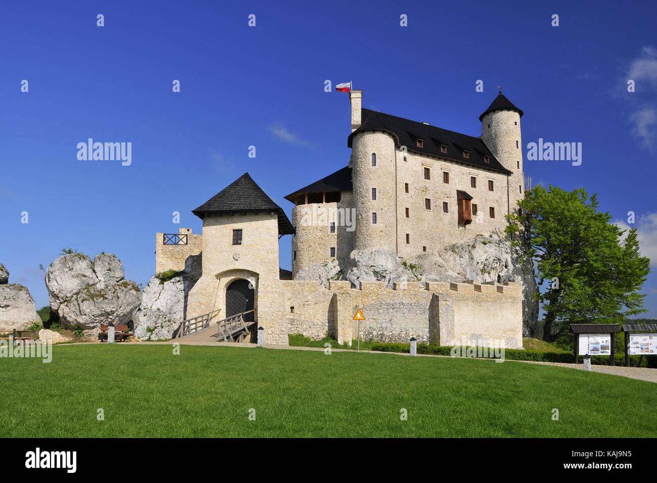 Bobolice Castle, 14th century royal castle in the village of Bobolice ...