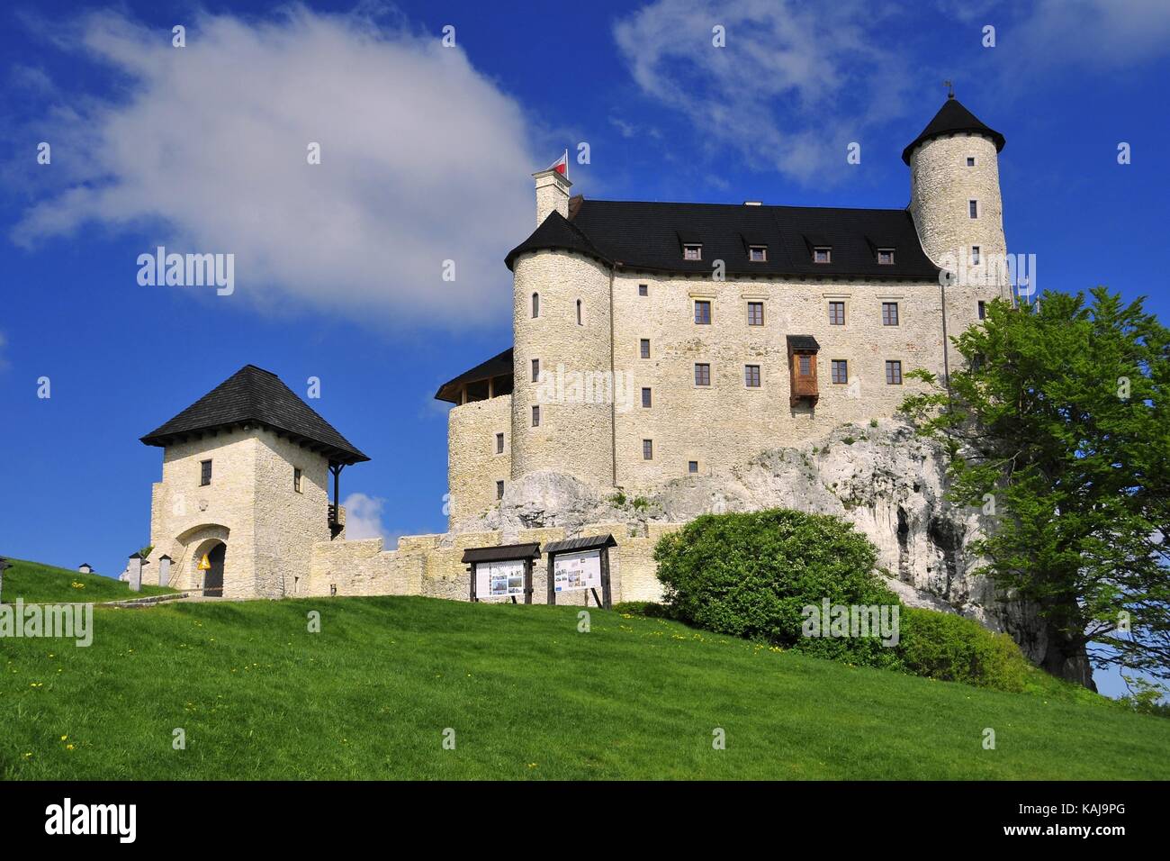Bobolice Castle, 14th century royal castle in the village of Bobolice ...