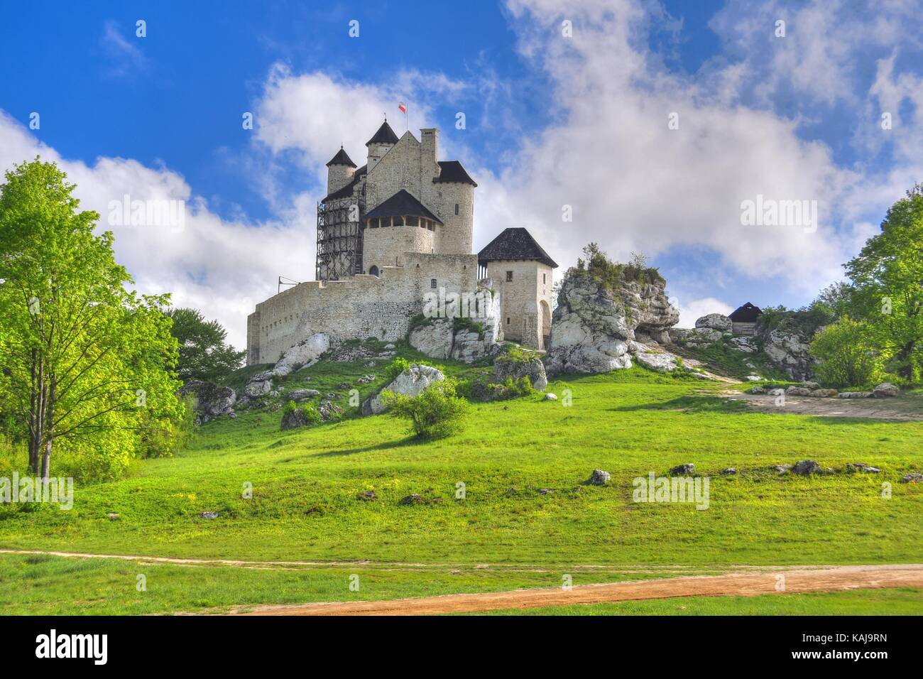 Bobolice Castle, 14th century royal castle in the village of Bobolice ...
