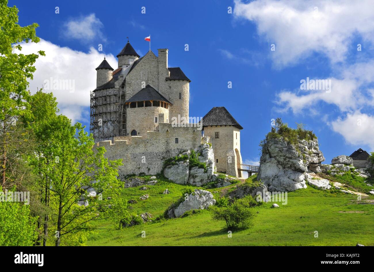 Bobolice Castle, 14th century royal castle in the village of Bobolice ...