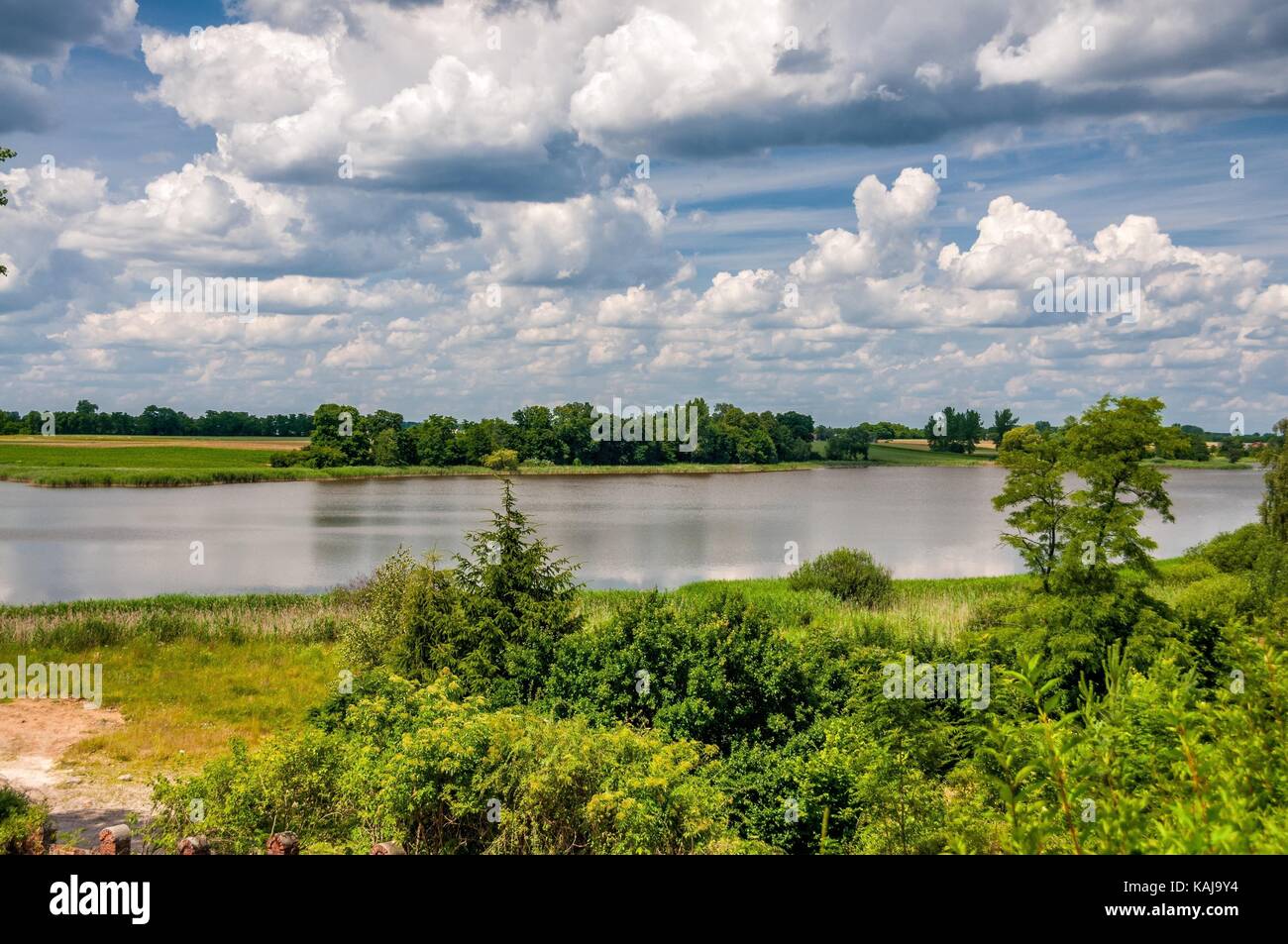 Brdow, big village in central Poland Stock Photo - Alamy