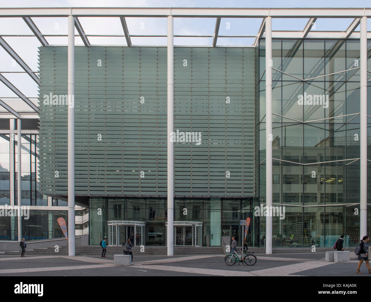 Entrance to Imperial College, Exhibition Road, London, UK Stock Photo ...