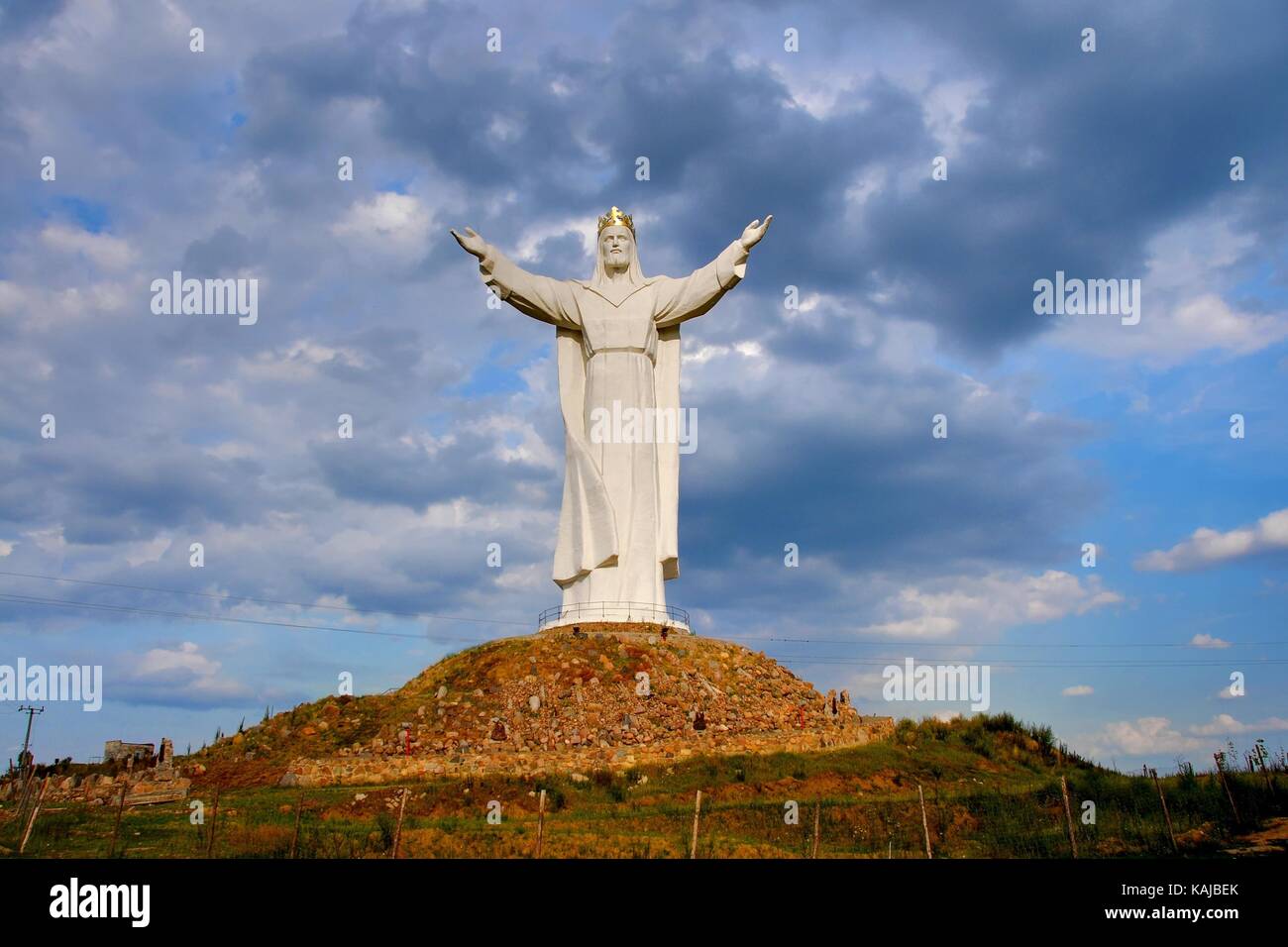 The crowned statue of Christ in Swiebodzin (2010), claimed to be the ...