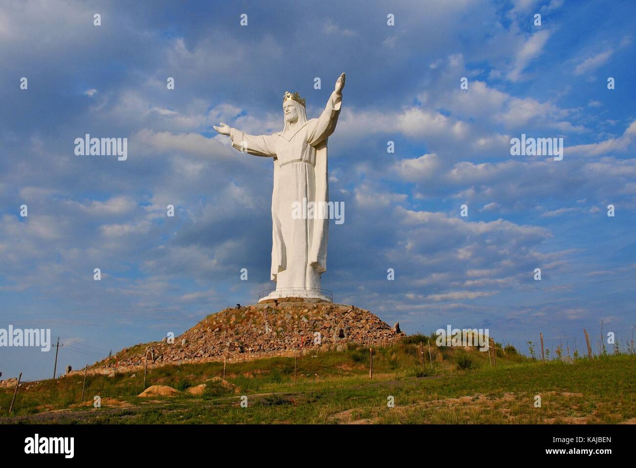 The crowned statue of Christ in Swiebodzin (2010), claimed to be the ...