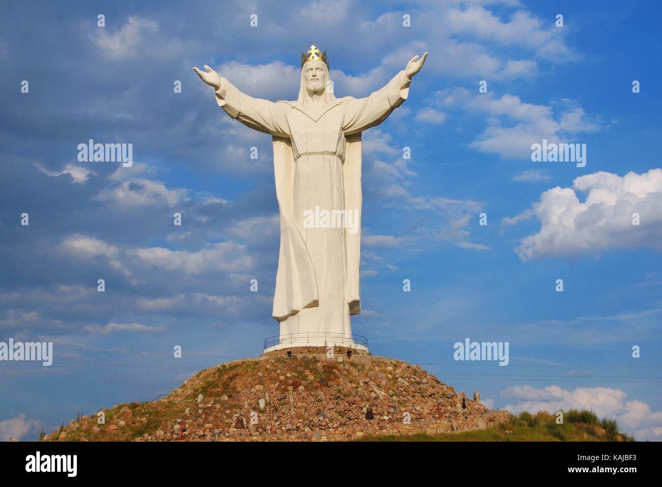 The crowned statue of Christ in Swiebodzin (2010), claimed to be the ...