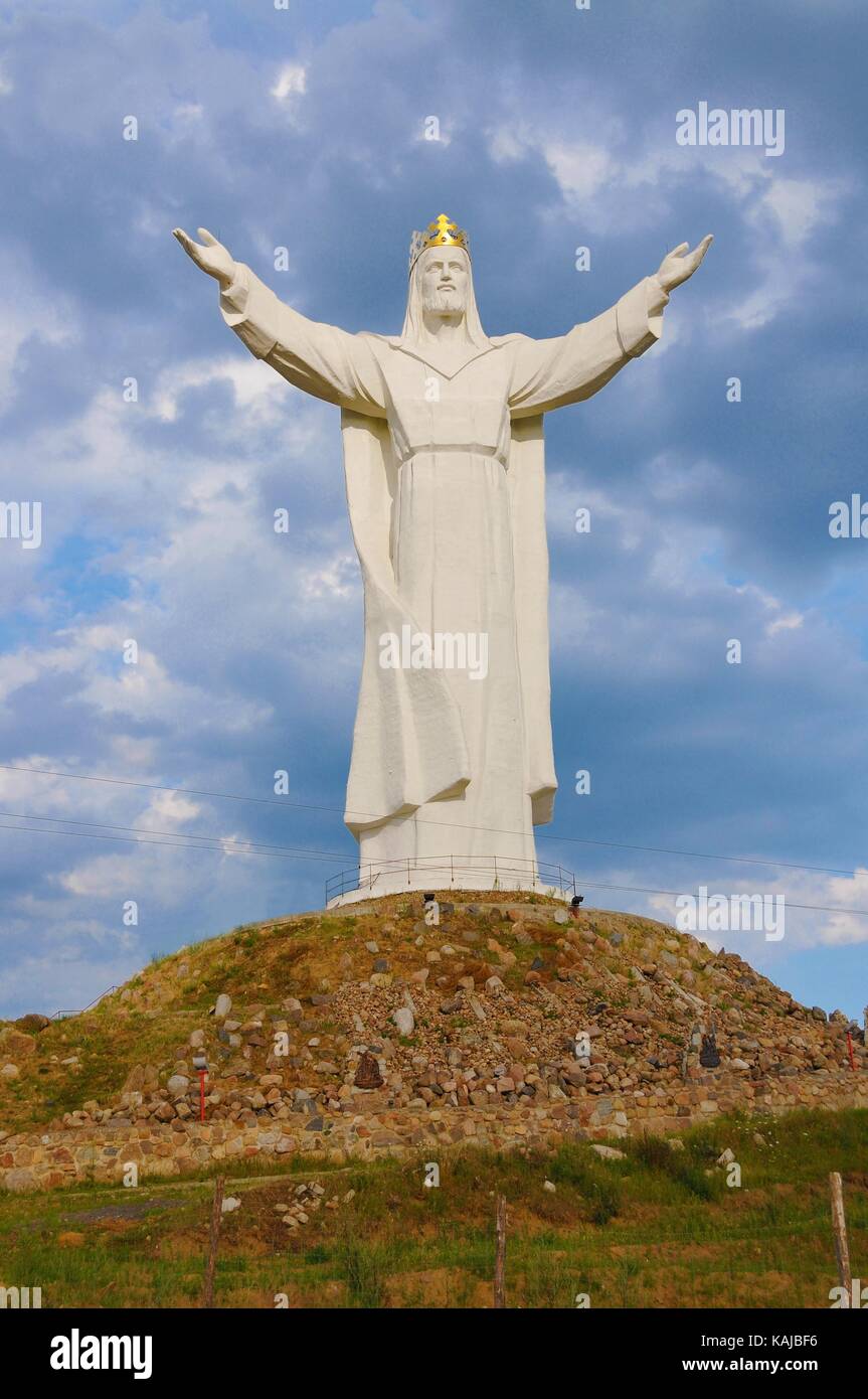 The crowned statue of Christ in Swiebodzin (2010), claimed to be the ...