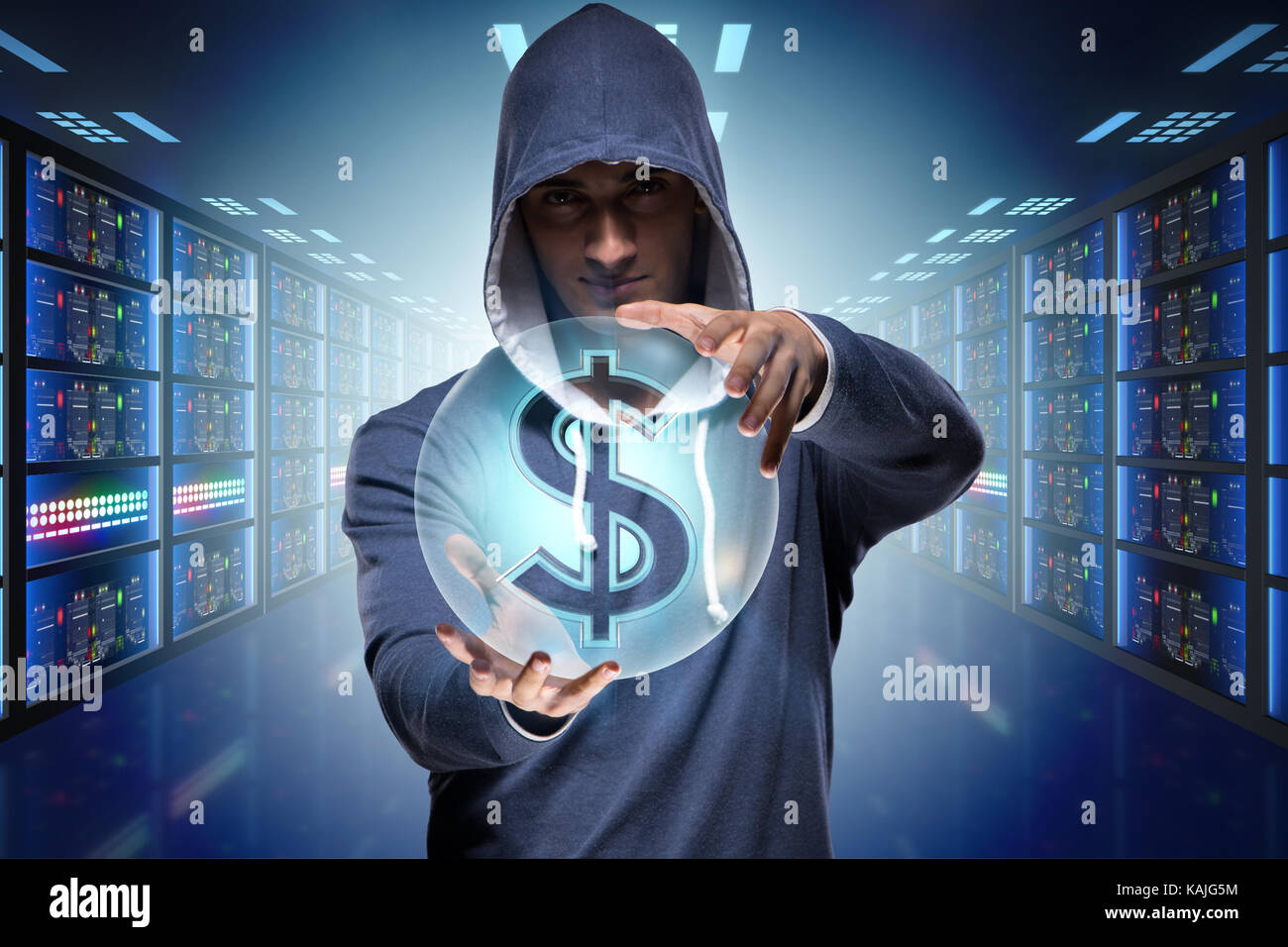 Hacker hacking banking financial system Stock Photo - Alamy
