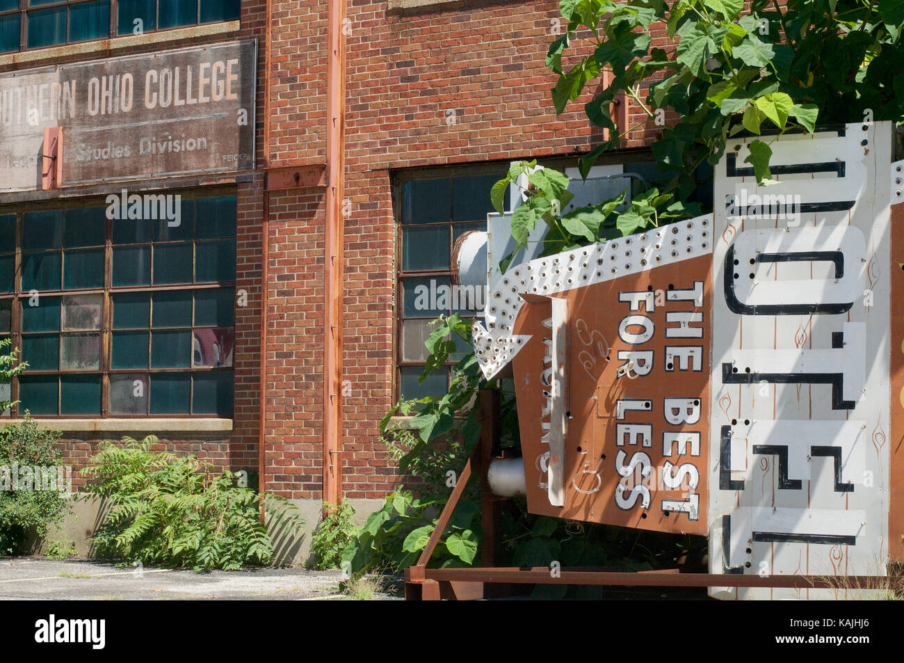 Signs at The American Sign Museum in Cincinnati, Ohio, USA Stock Photo ...