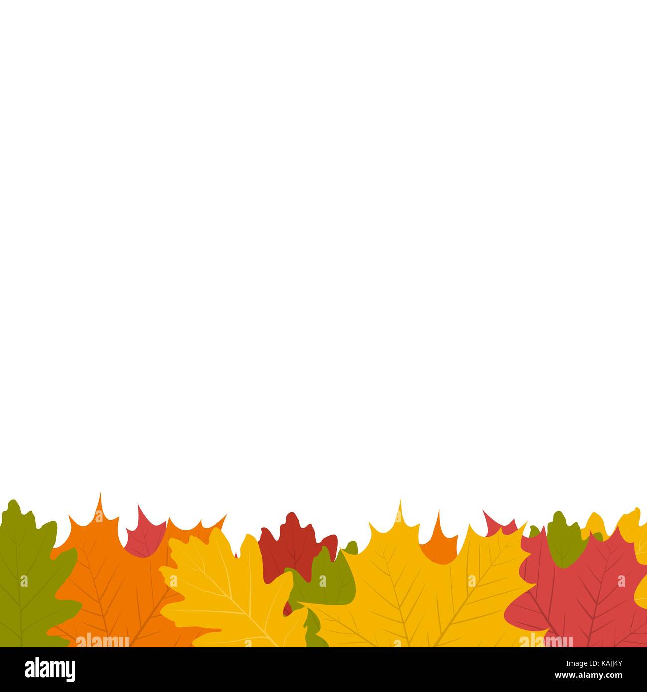 Autumn leaves banner isolated leaf Stock Vector Images - Alamy
