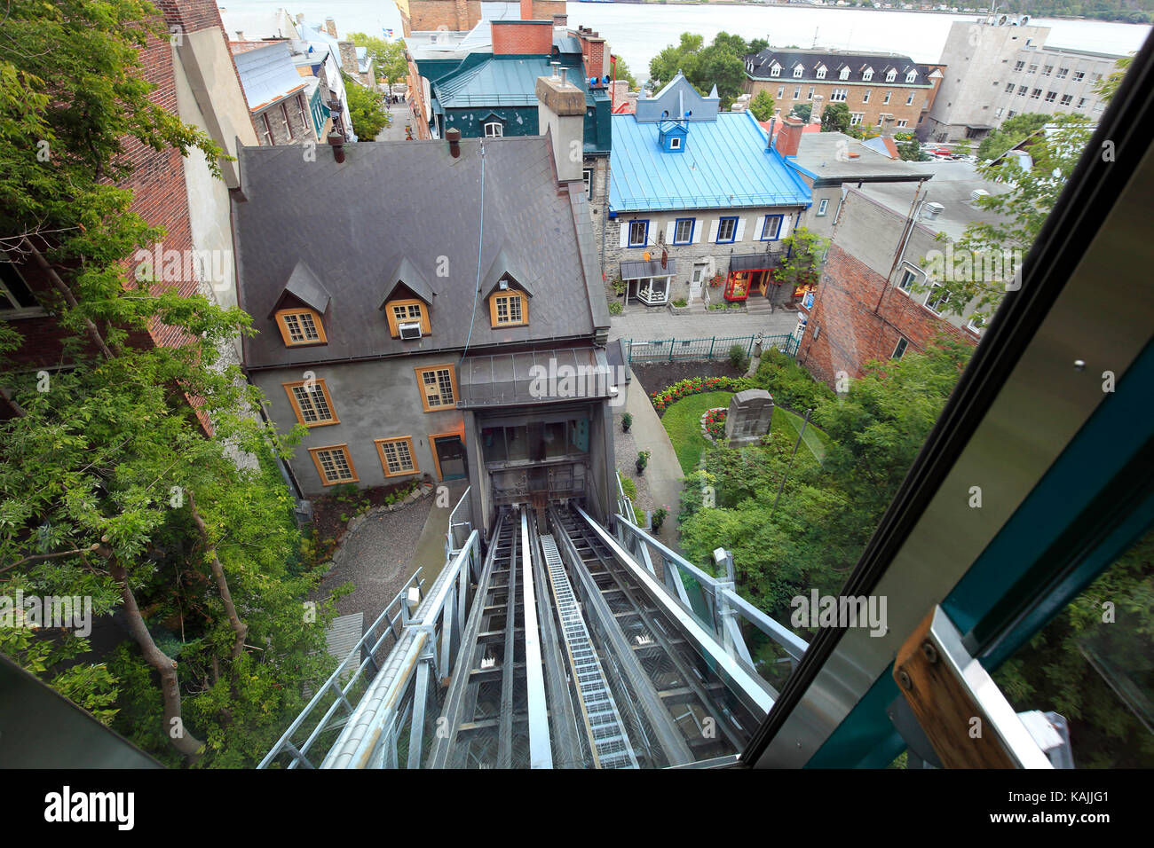Funicular in Quebec City, Canada Stock Photo - Alamy