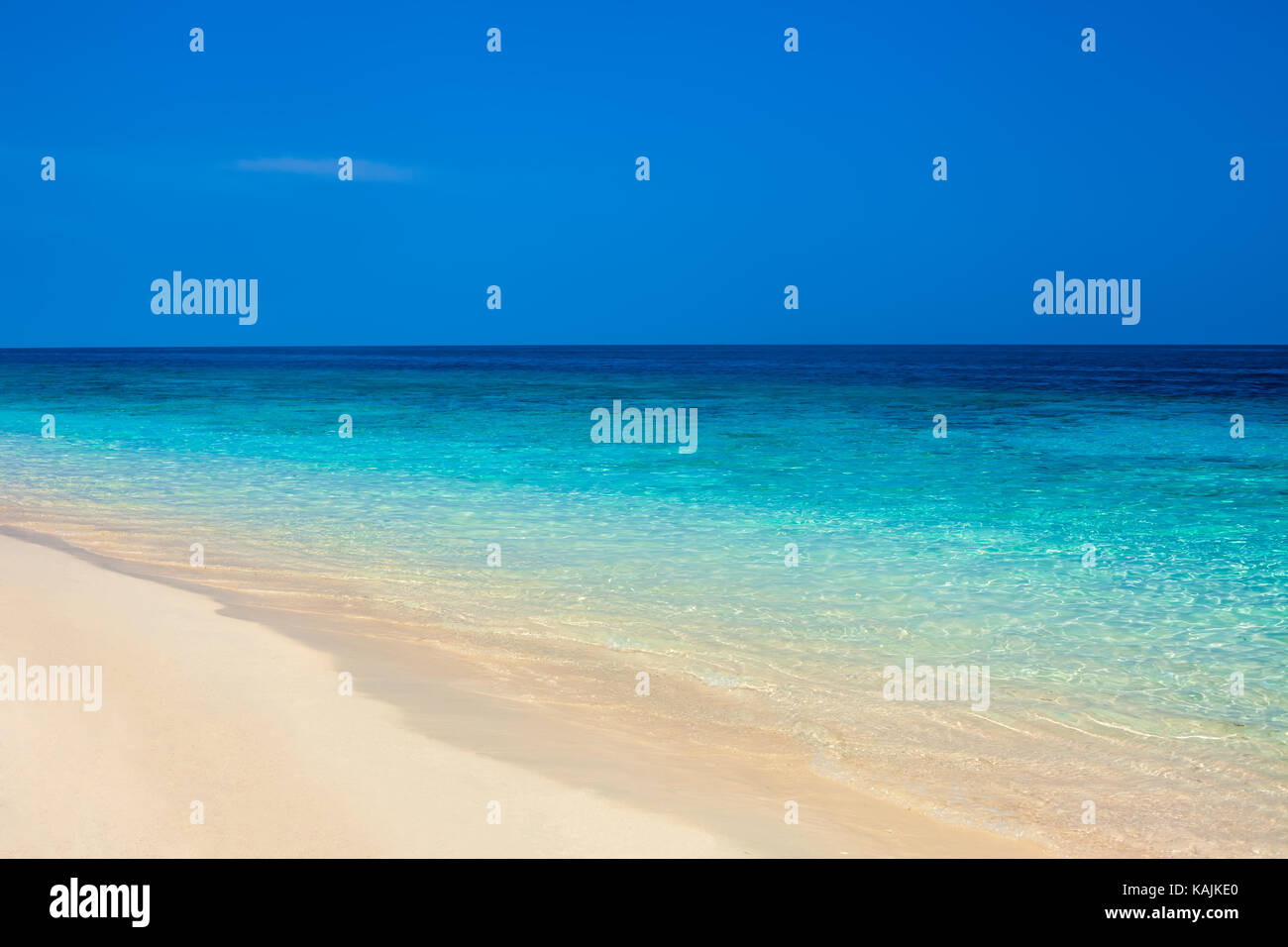 Beautiful beach and tropical turquoise sea. sea background Stock Photo ...