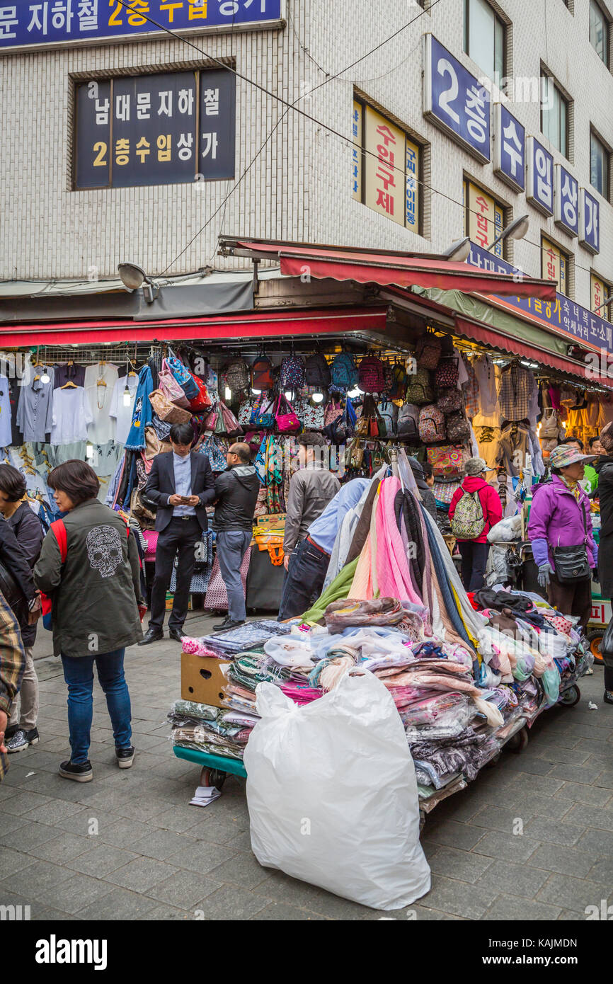 The Namdaemun Market street in the old city of Seoul, South Korea, Asia ...