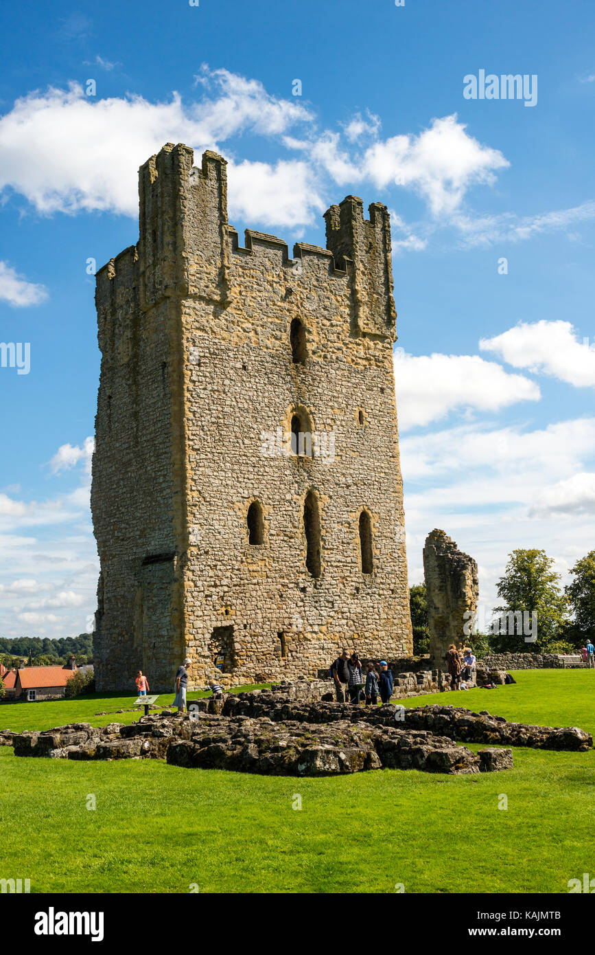 Helmsley Castle, Helmsley, North Yorkshire Stock Photo - Alamy