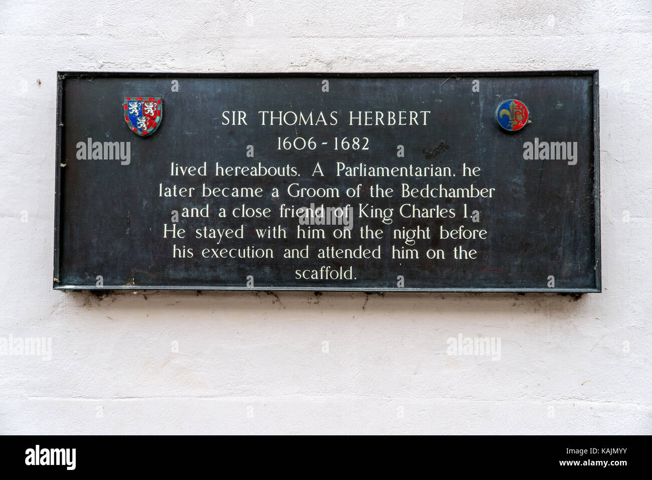 Thomas Herbert Wall Plaque, York Stock Photo - Alamy