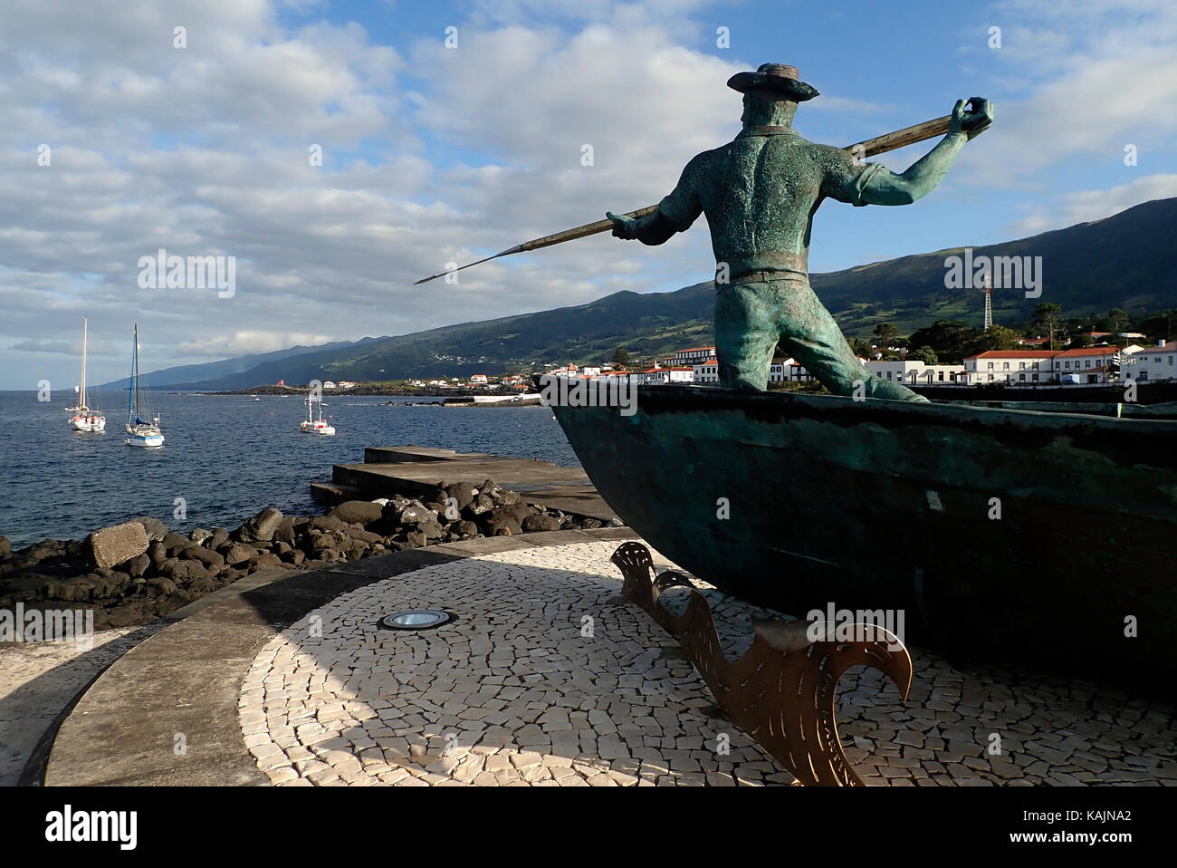 Monument to the Wales São Roque Pico Island Azores Portugal Europe ...