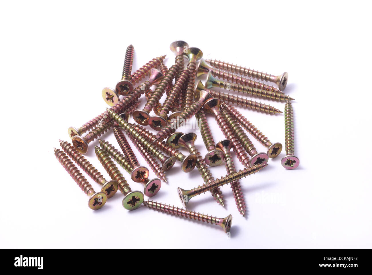 Wood working screws Stock Photo - Alamy