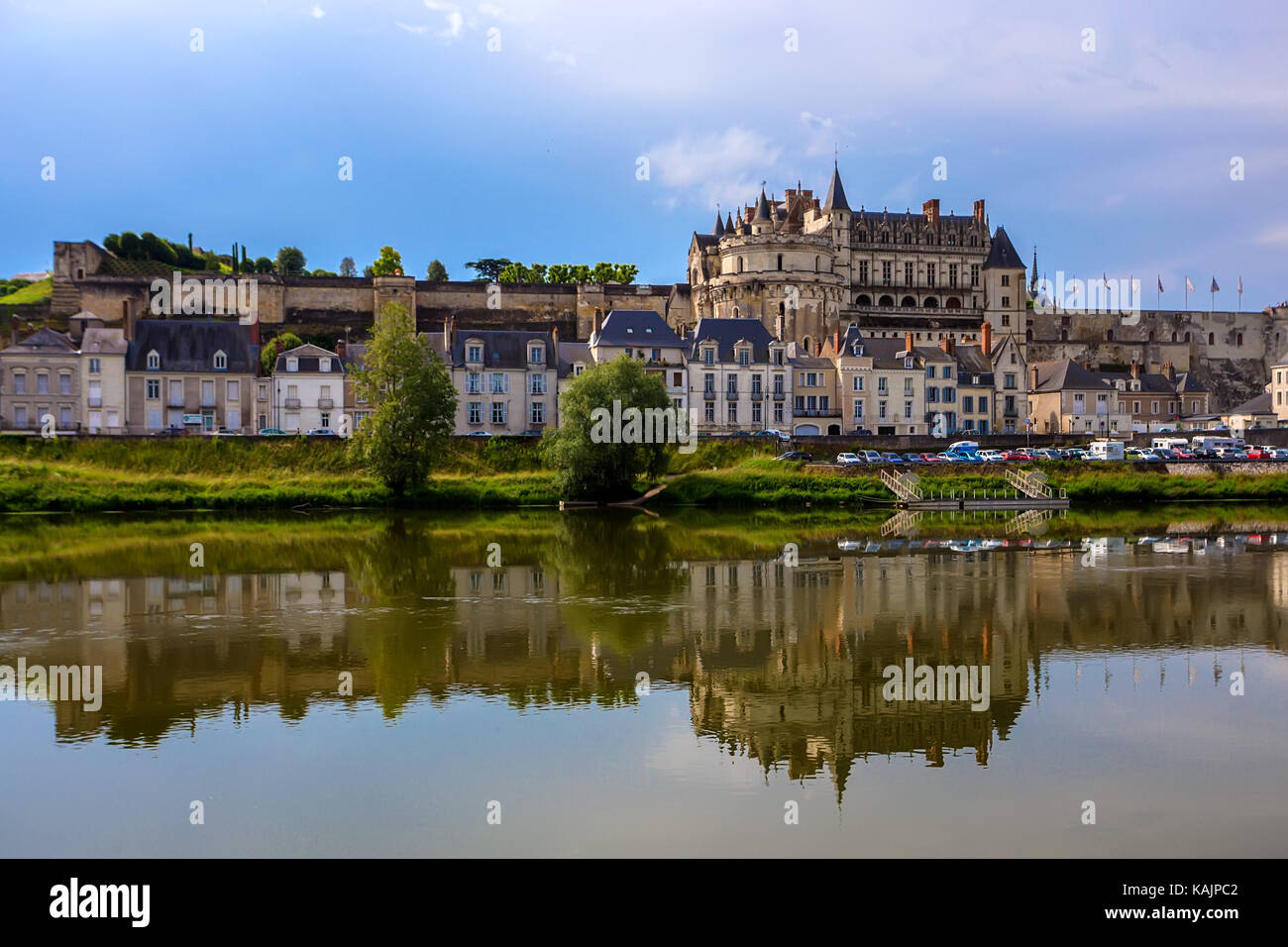 Scenic view of Amboise castle Stock Photo - Alamy