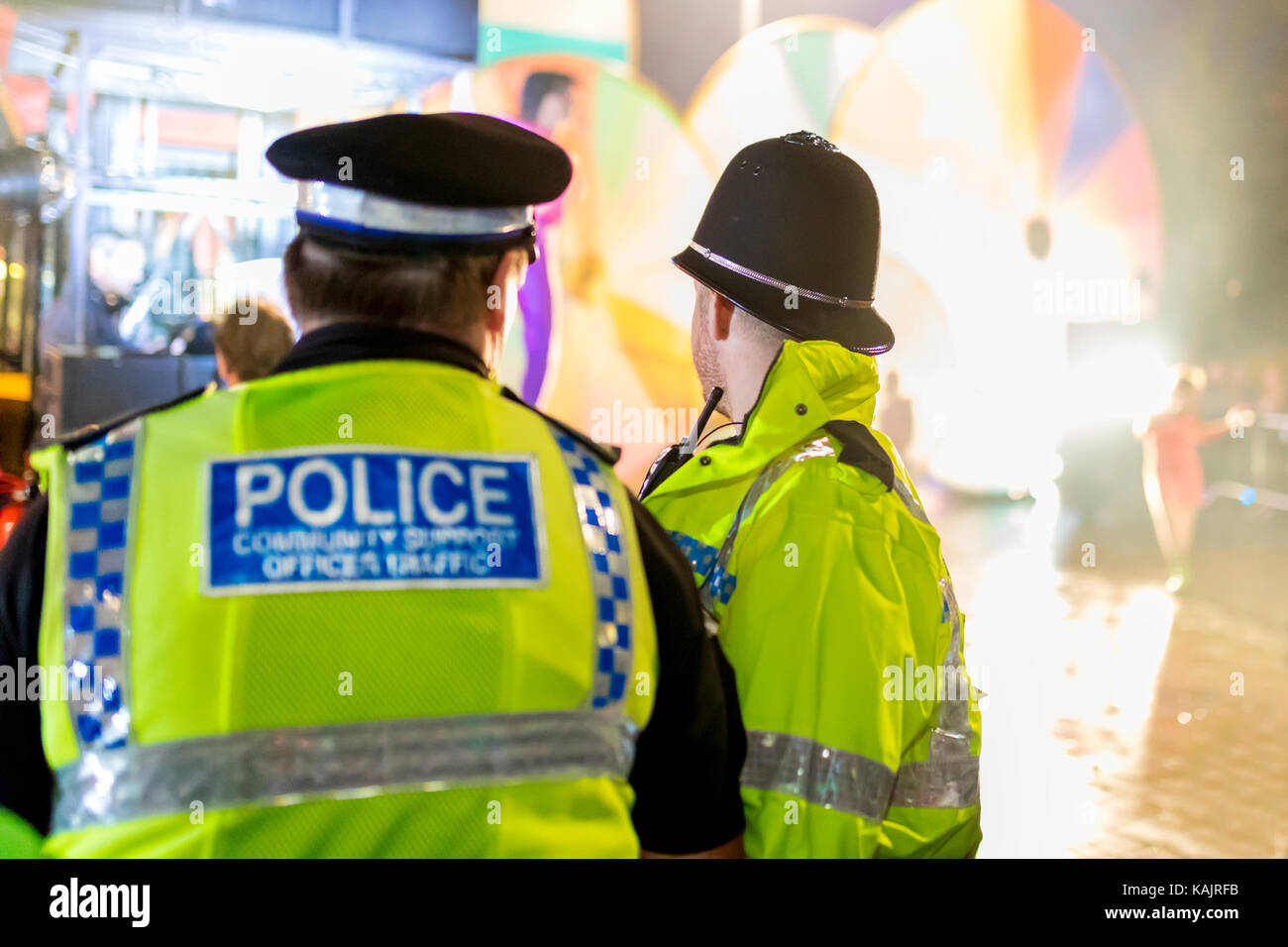 Police Community Support Traffic Officer provides security at a ...
