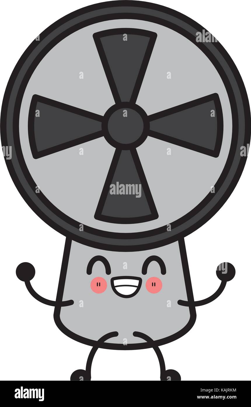 Air fan ventilation cute kawaii cartoon cute kawaii cartoon Stock ...