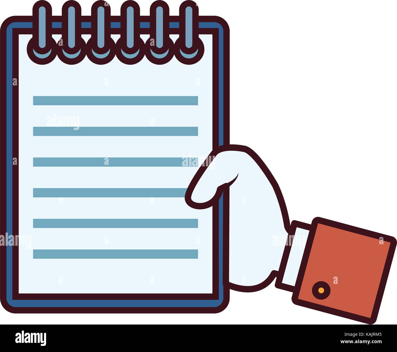 Hand with document Stock Vector Image & Art - Alamy