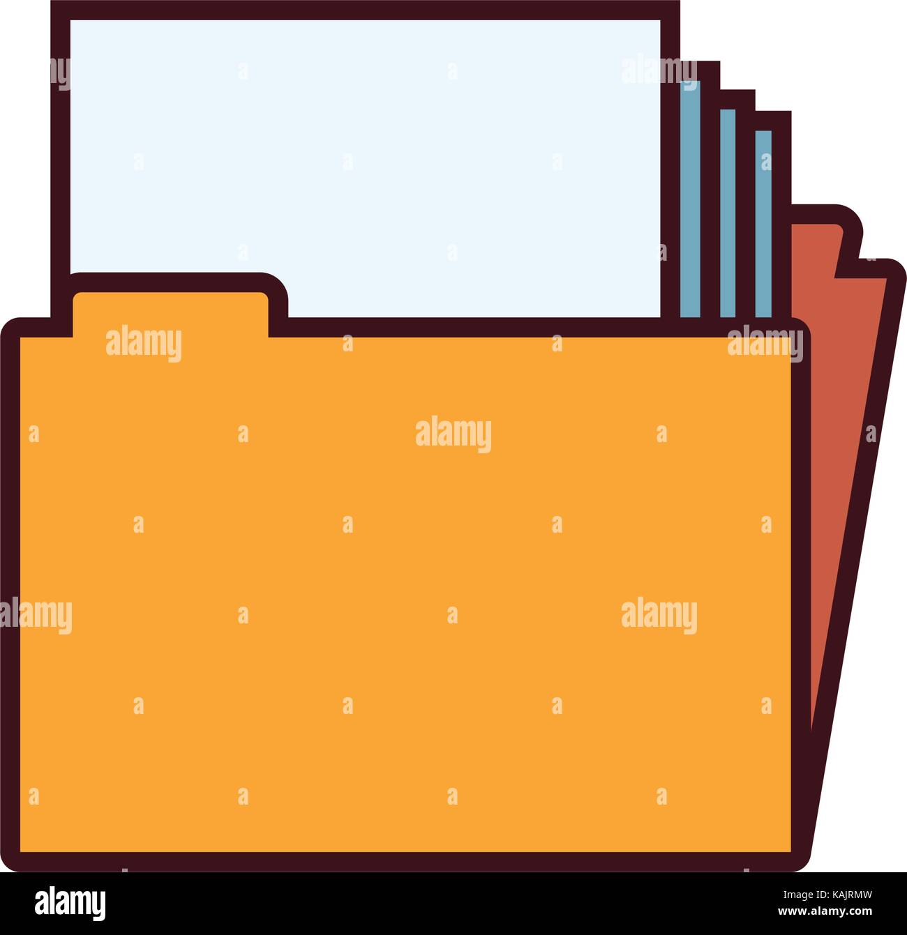 Folder document symbol Stock Vector Image & Art - Alamy