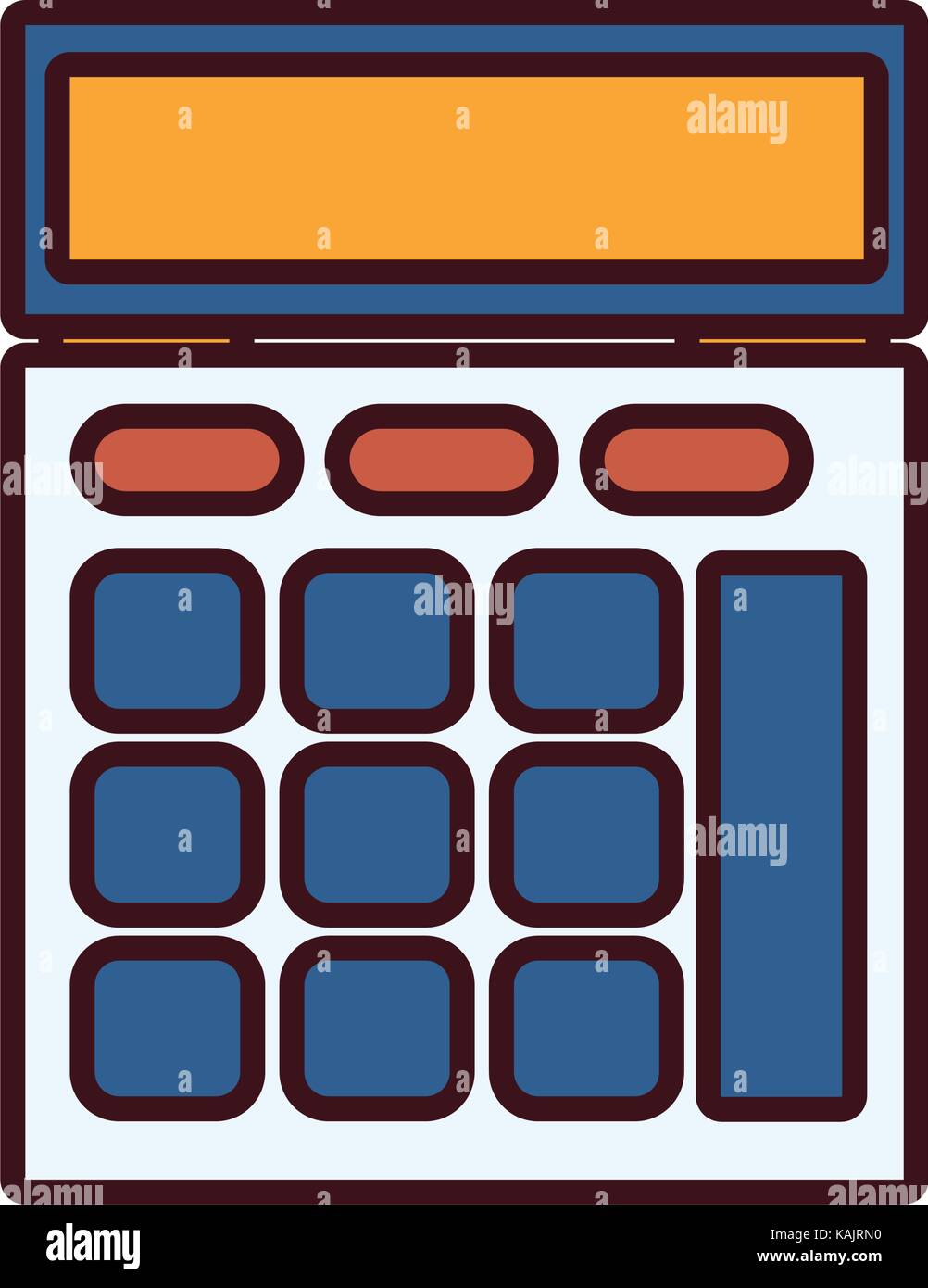 calculator math device Stock Vector Image & Art - Alamy