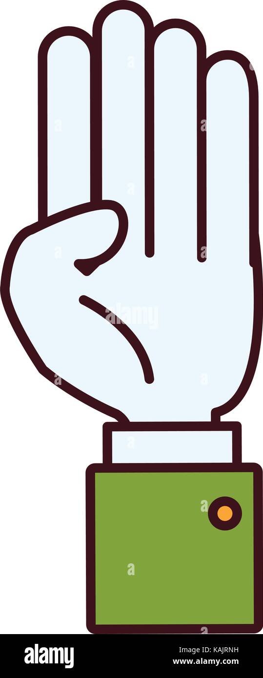 Hand symbol isolated Stock Vector Image & Art - Alamy