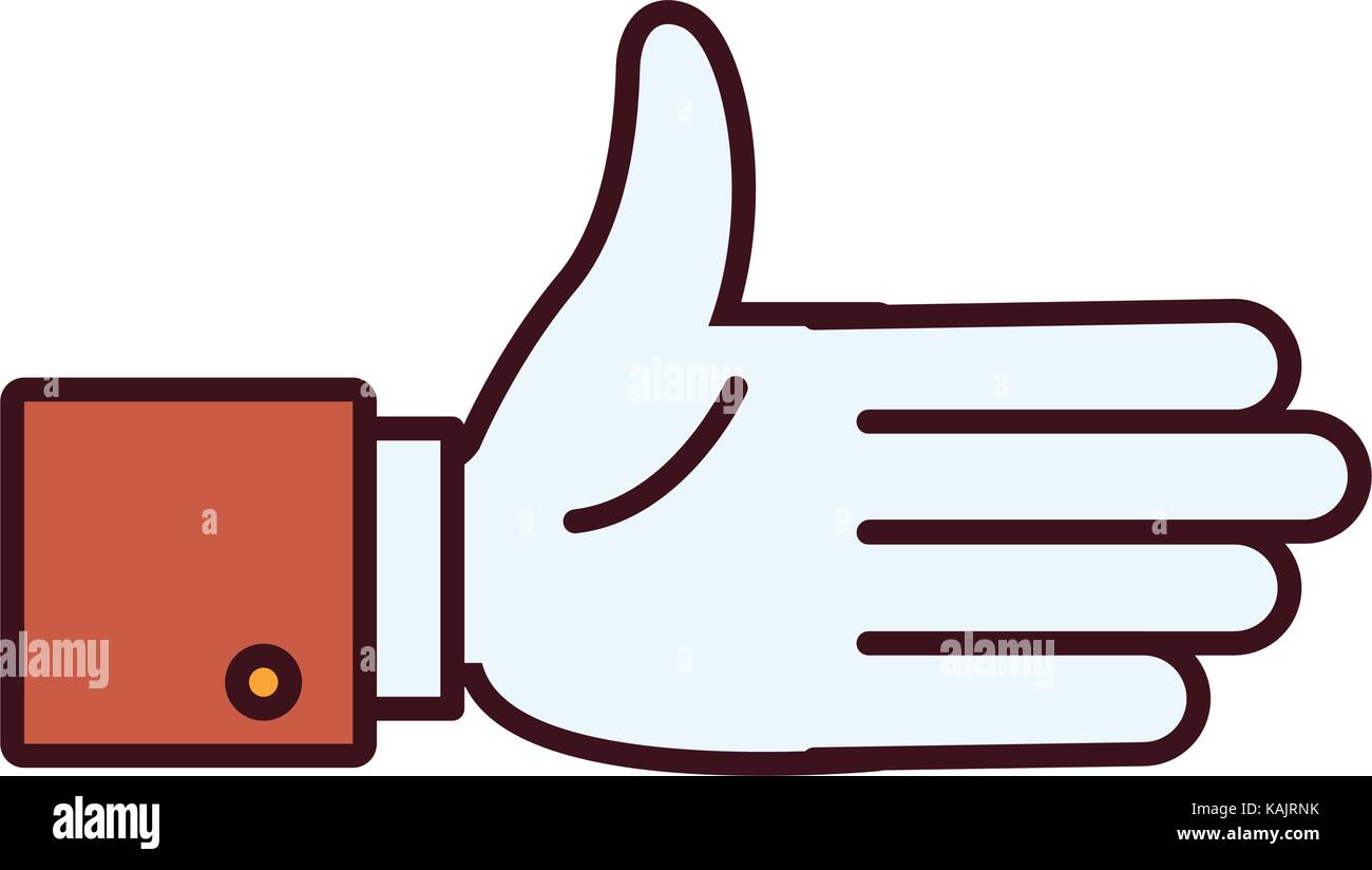Hand symbol isolated Stock Vector Image & Art - Alamy