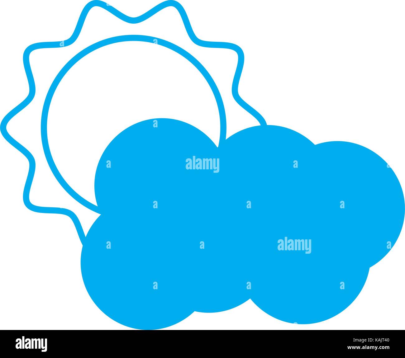 Sun and cloud weather symbol Stock Vector Image & Art - Alamy